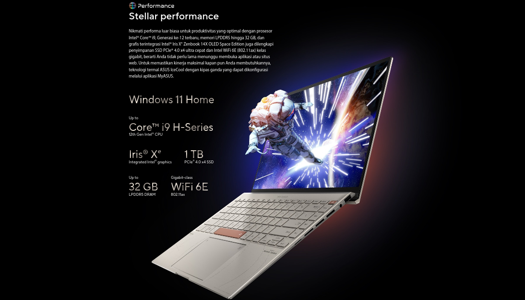 ASUS Zenbook 14X OLED SPACE EDITION, Laptop Space Grade - LAB Tekno