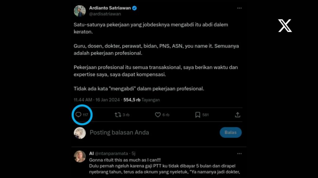 2 Cara Melihat Komentar Di Twitter X - LAB Tekno